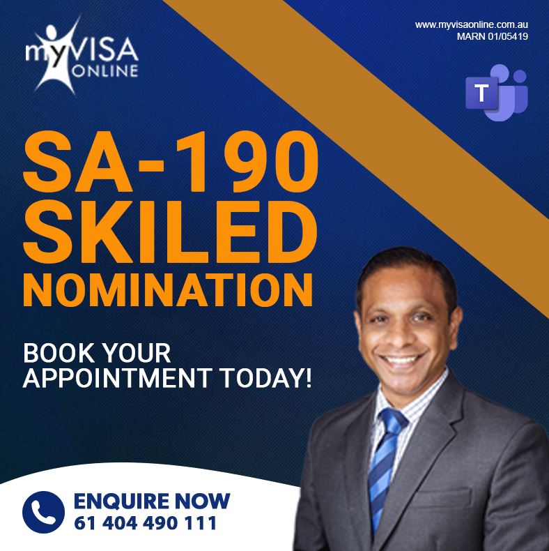 SA Skilled Nominated Visa Subclass 190 – HOME