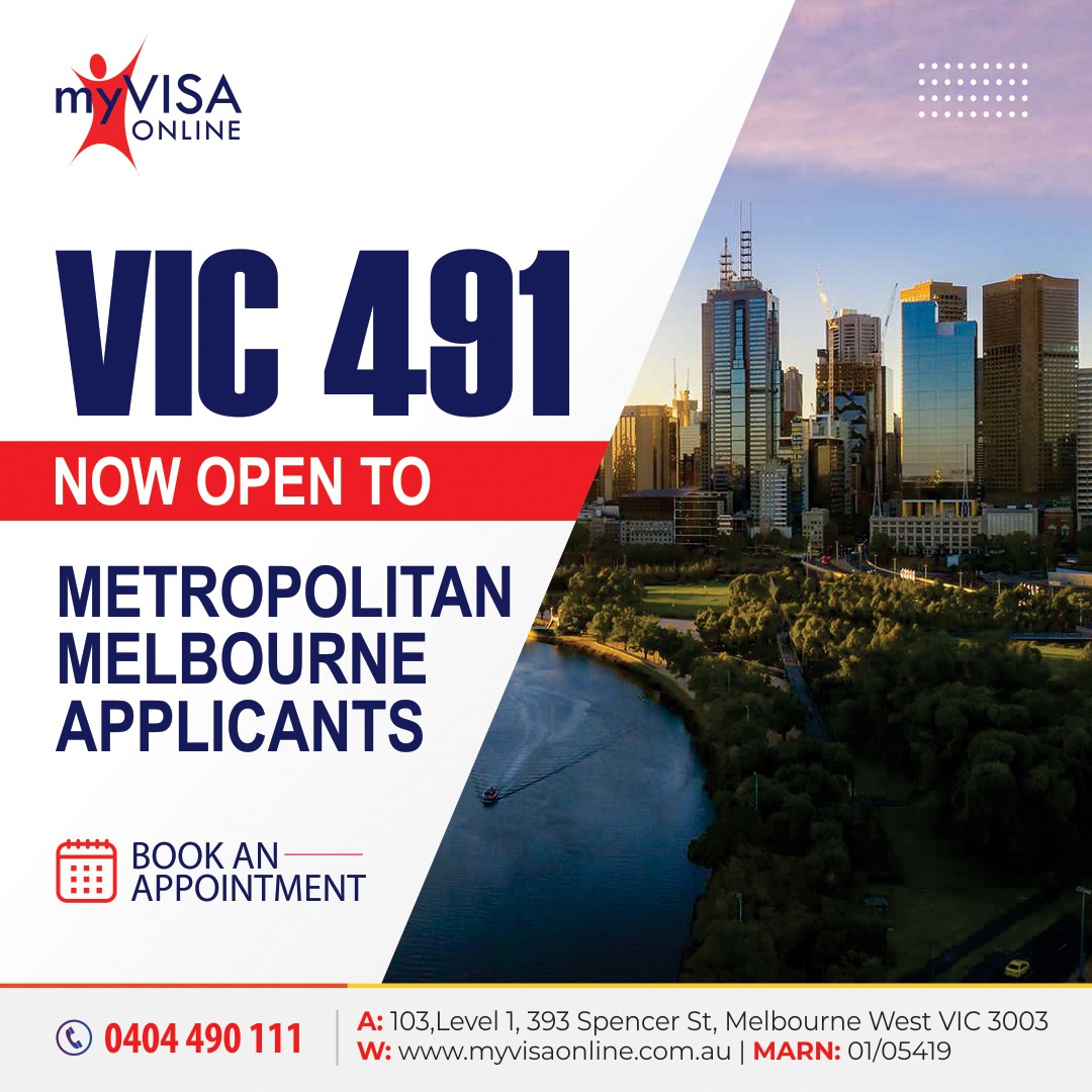 VIC - 491 Now Open to Metropolitan Melbourne Applicants – HOME
